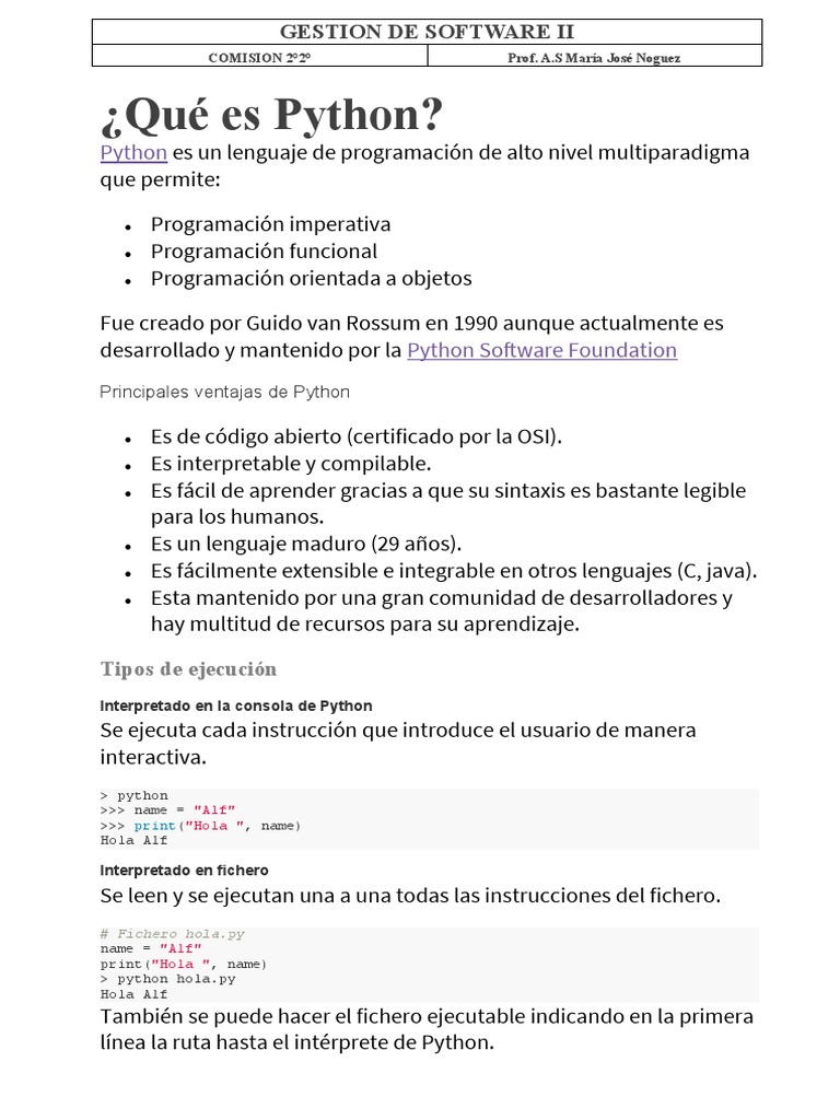 Python Excelente de La Web Aprende Con Alf Python | PDF | Python (lenguaje de programación ...