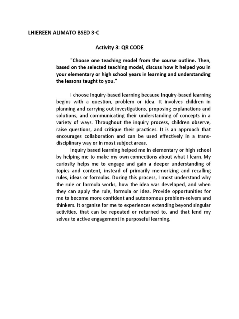 Inquiry-Based Learning Benefits | PDF | Career & Growth