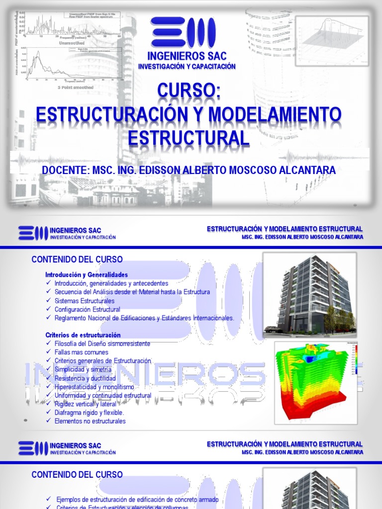 Curso de Estructuración y Modelamiento Estructural | PDF | Ingeniería ...
