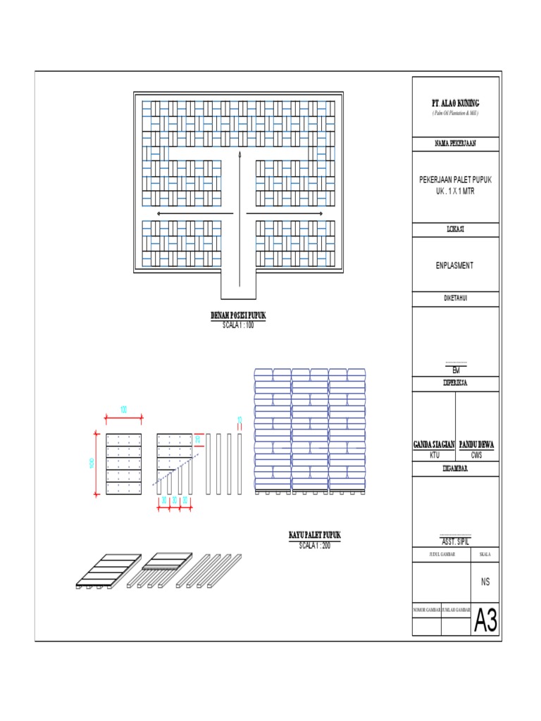 Denah Gudang Pupuk 1x1 Meter | PDF