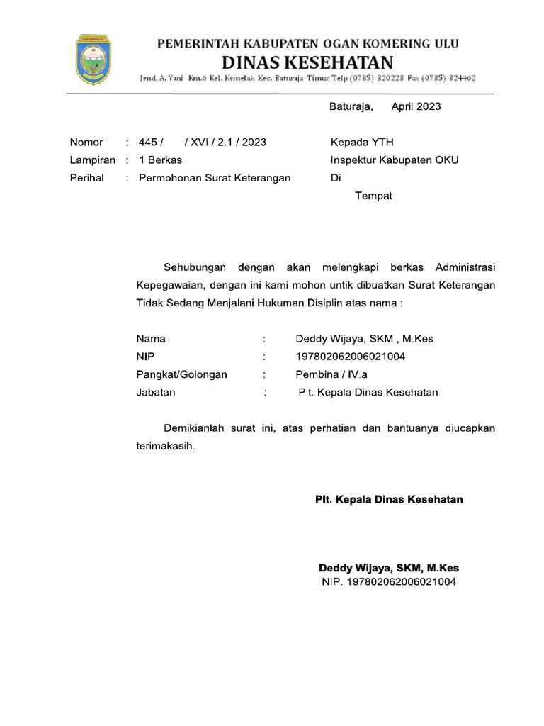 Surat Dinas PDF | PDF