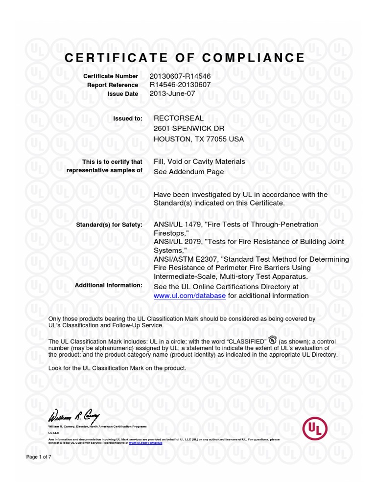 Certificado Ul | PDF | Building Engineering