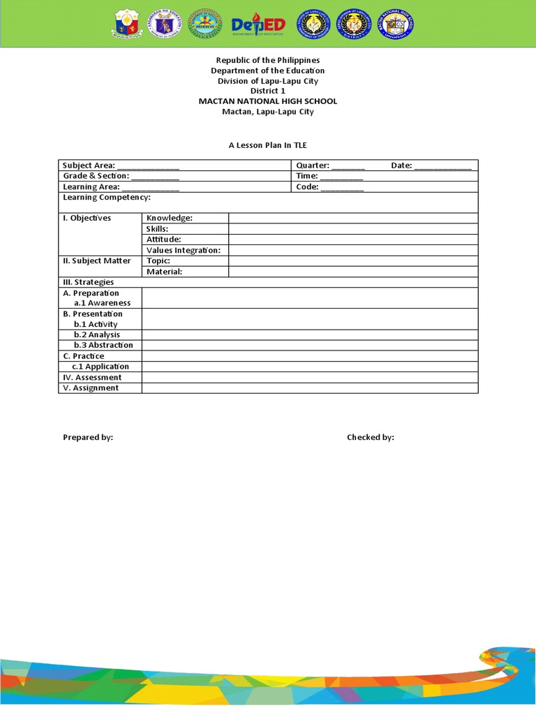 TLE-Lesson-Plan - Electricity 9 | PDF