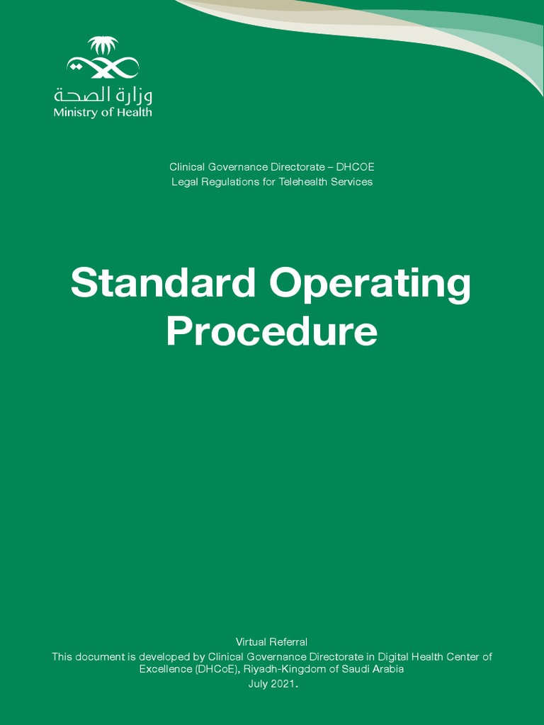 Standard Operating Procedure | PDF | Health Care | Patient