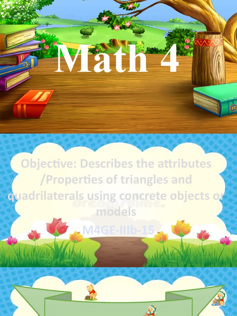 Powerpoint - Cot Math 4 | PDF | Triangle | Polygon