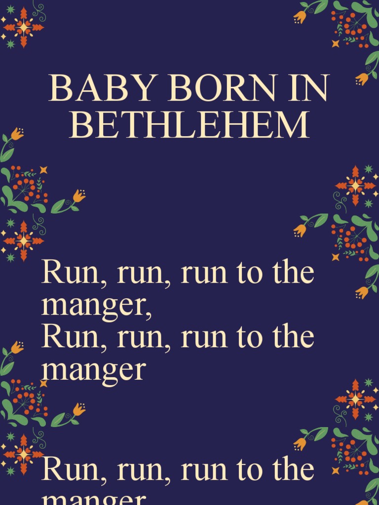 Baby Born in Bethlehem | PDF
