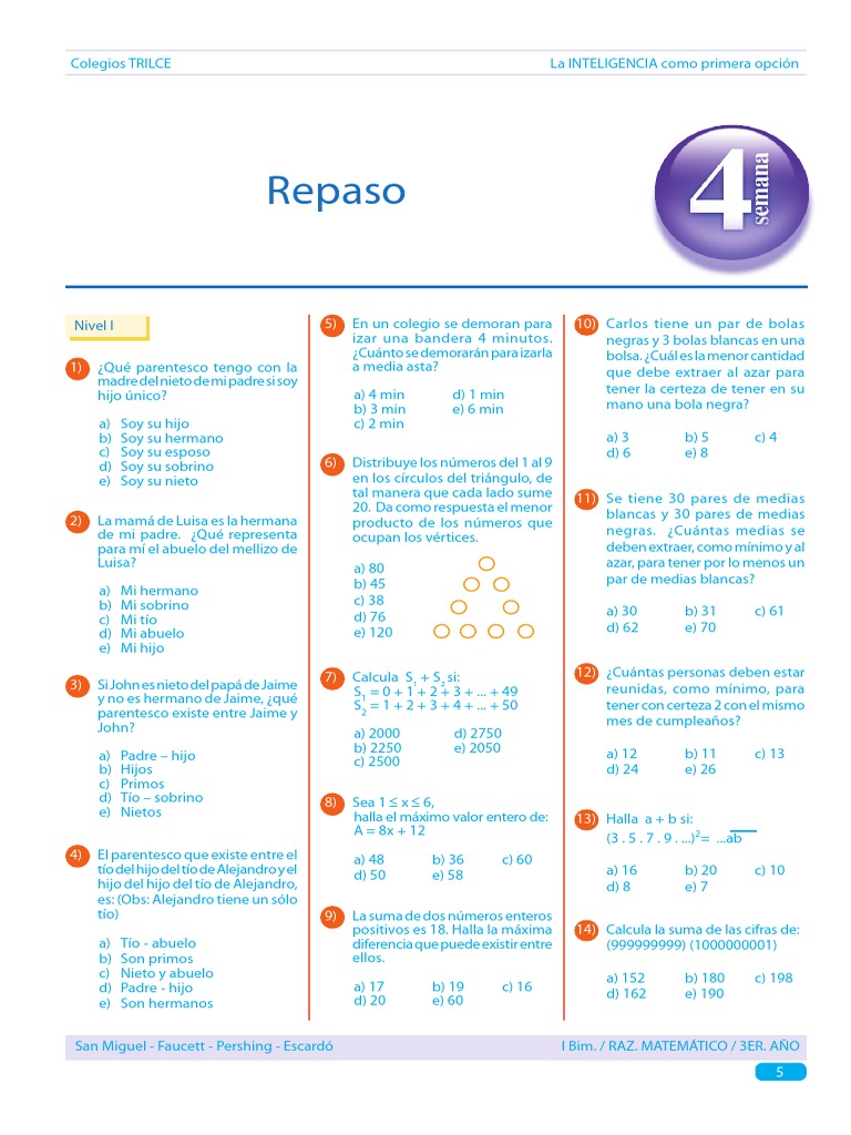 Guía 4 - Repaso PDF | PDF