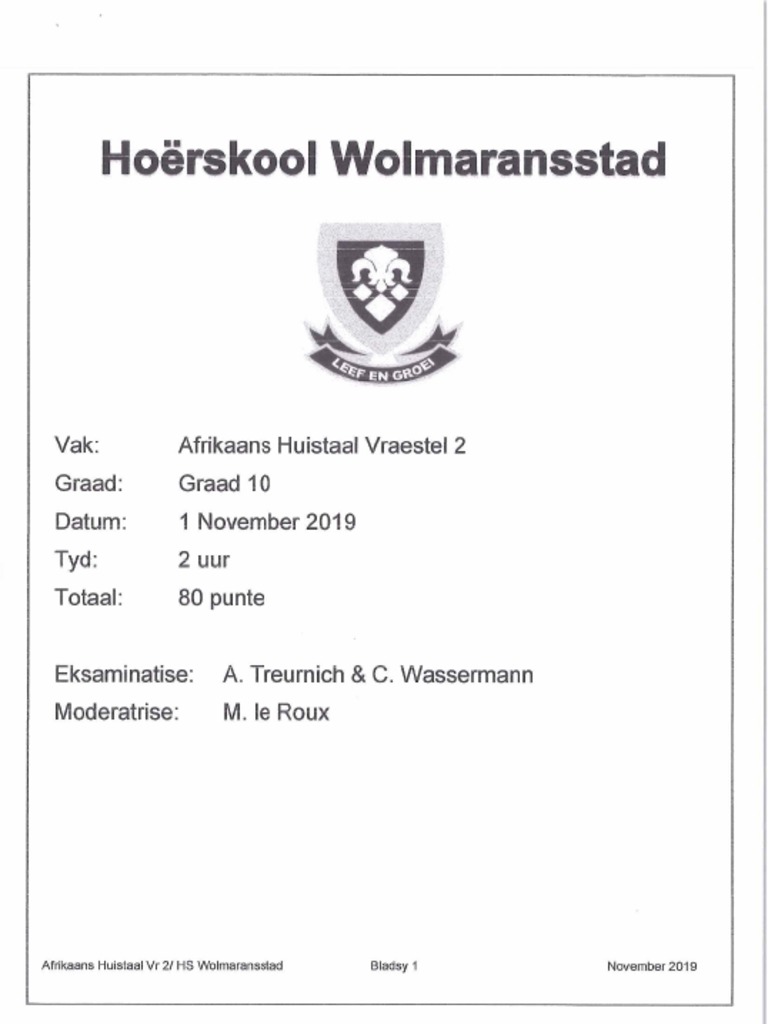 GR 10 Afr HT VR 2 | PDF