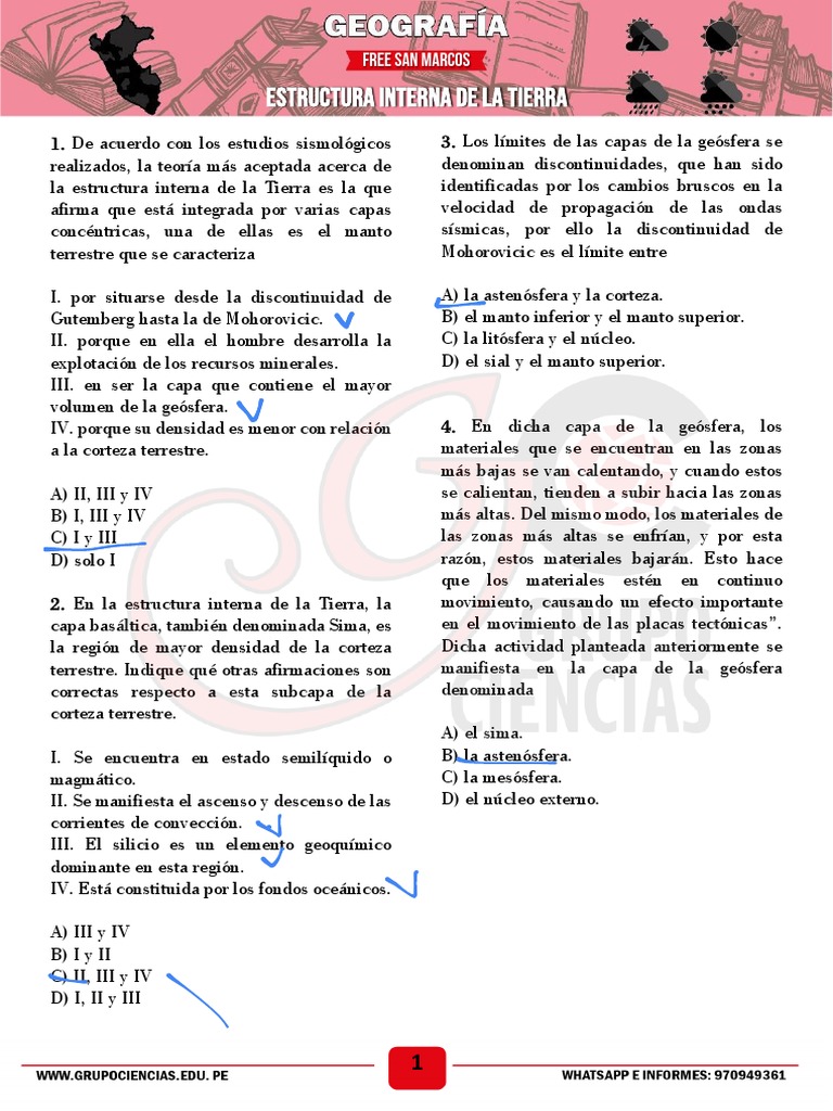 Estructura Interna de La Tierra - PDF | PDF | Tierra | Corteza (Geología)
