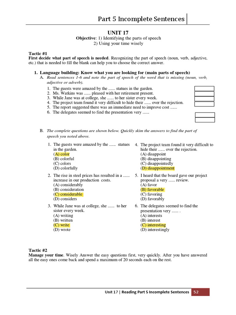 UNIT 17 and UNIT 18 | PDF | Pronoun | Part Of Speech