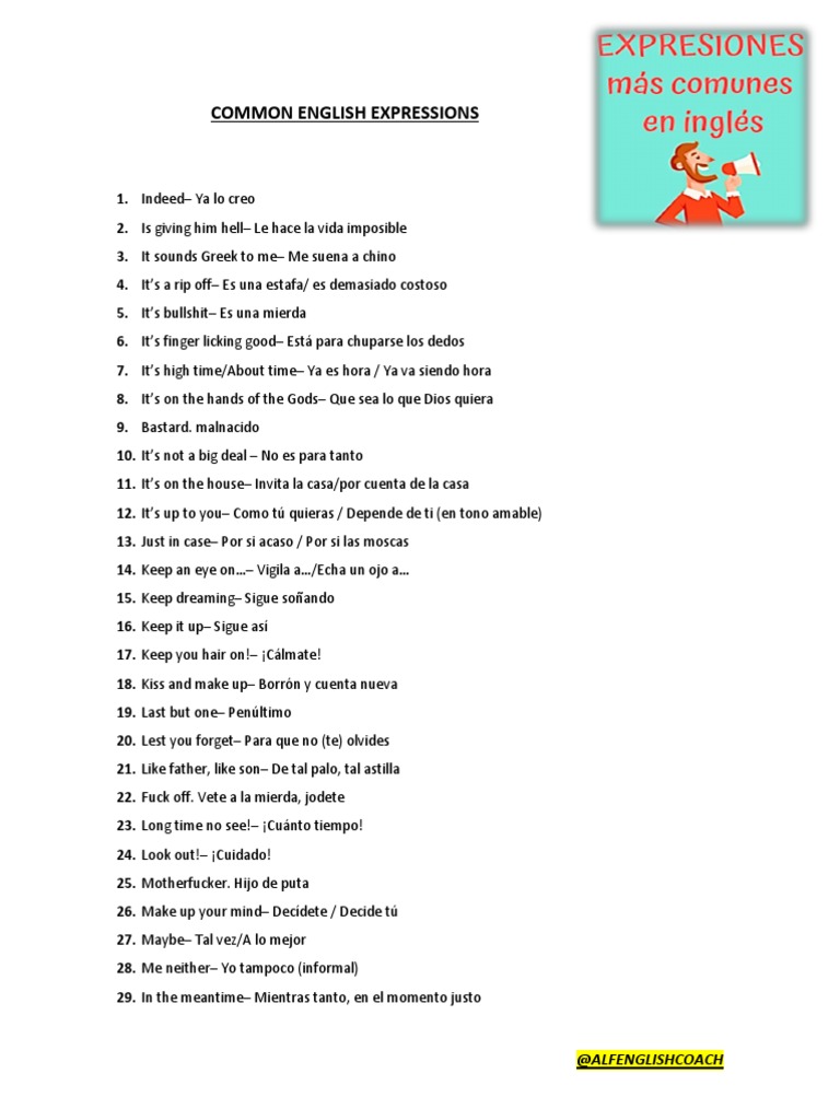 40+ Common English Expressions Explained | PDF