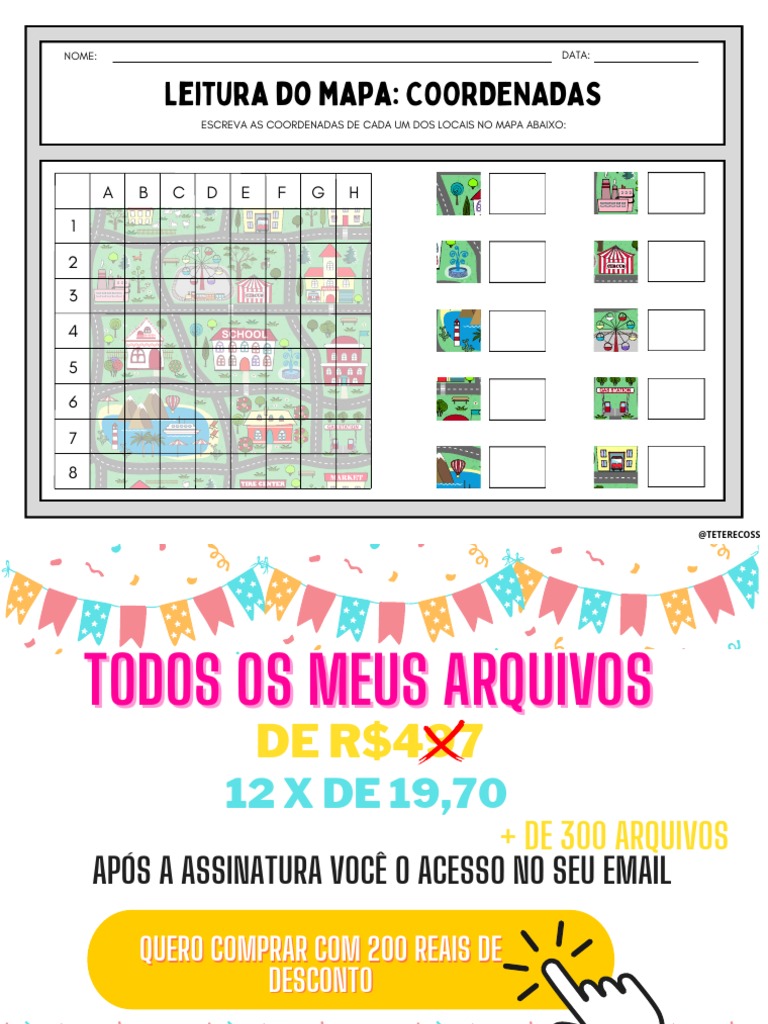 Leitura Do Mapa COORDENADAS PDF | PDF