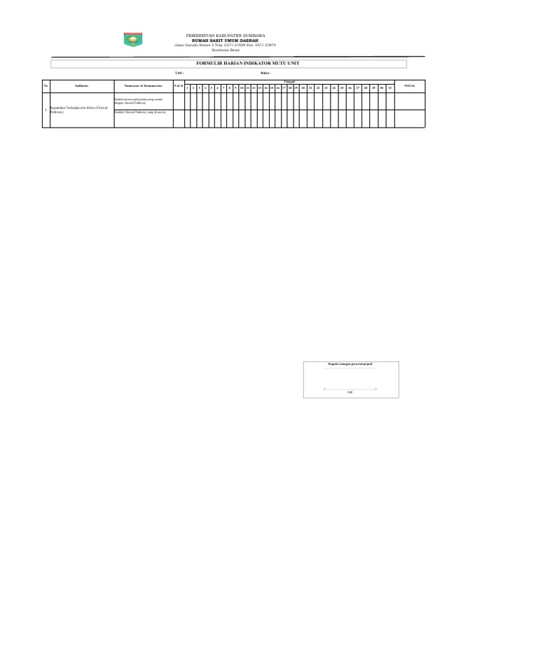 Form Imp Unit Komdis | PDF