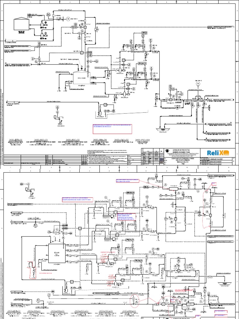 Diagramas PID Comentados RXMC | PDF | Química | Materiales