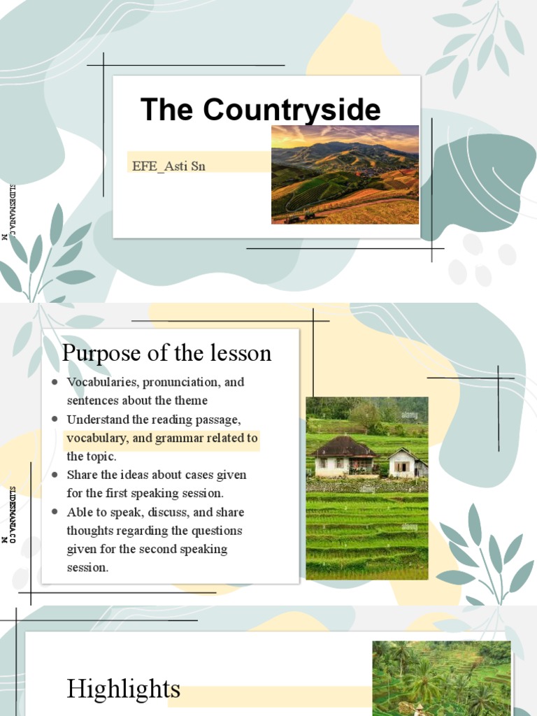 The Countryside | PDF | Linguistics