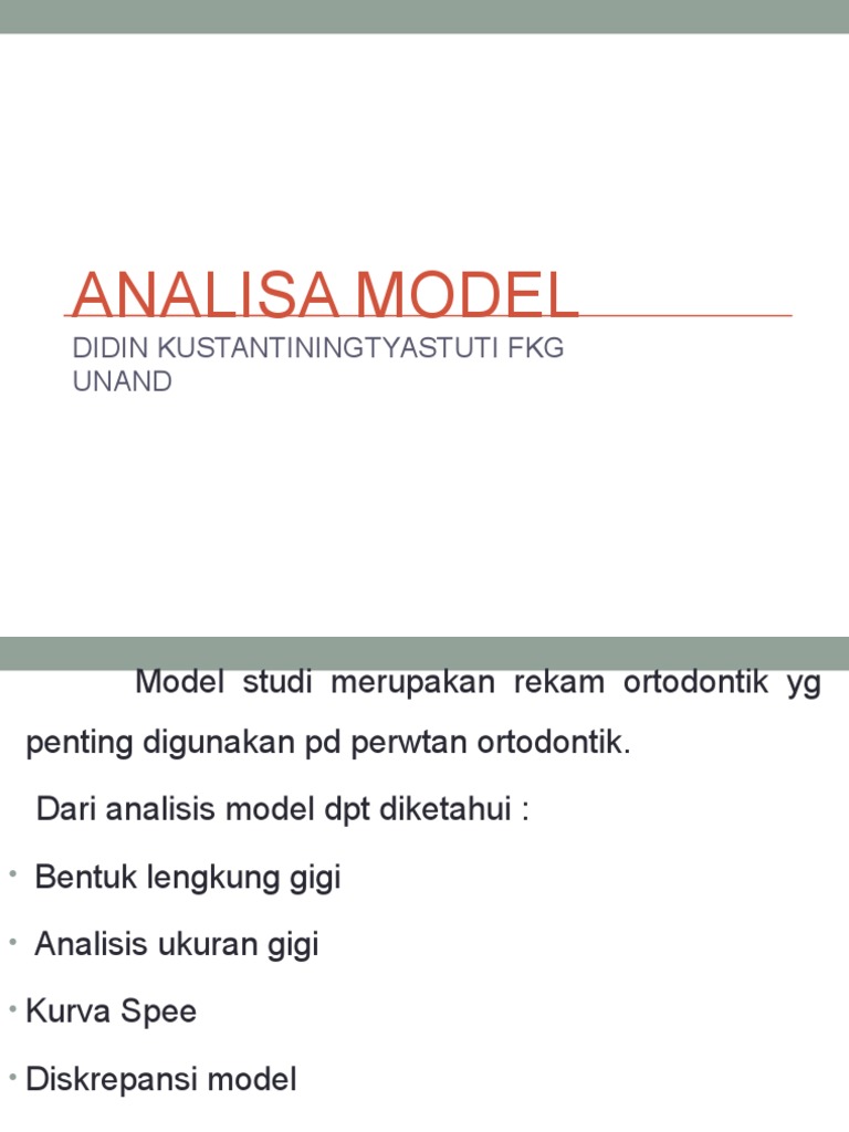 Analisa Model | PDF