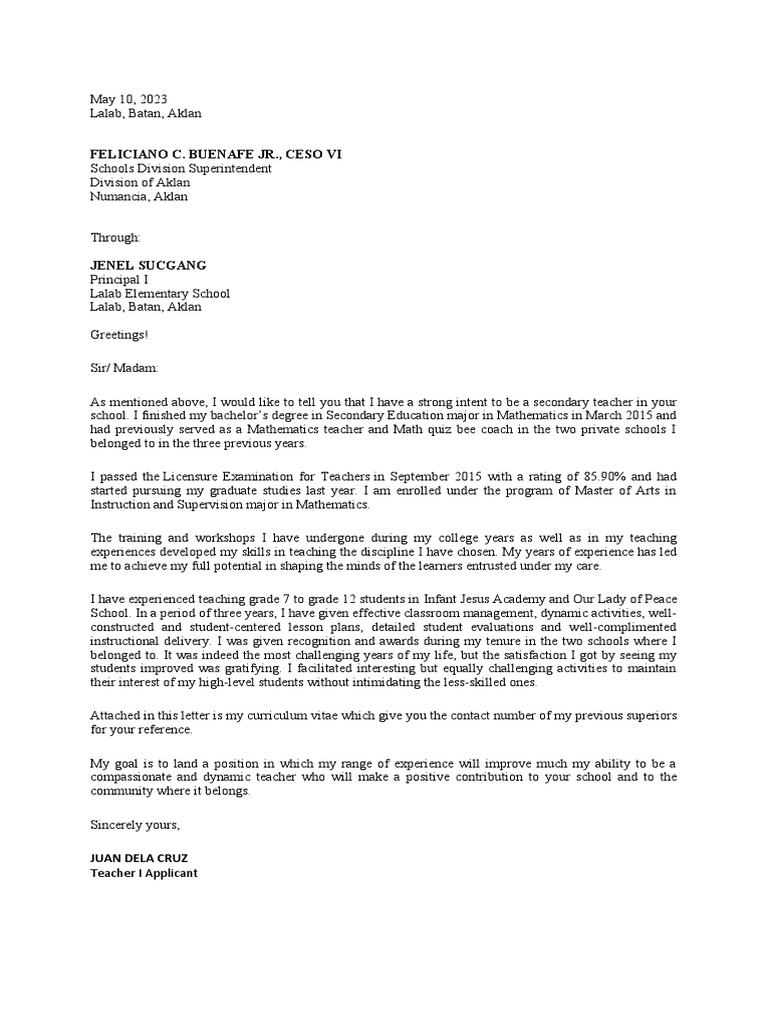 Letter of Intent | PDF