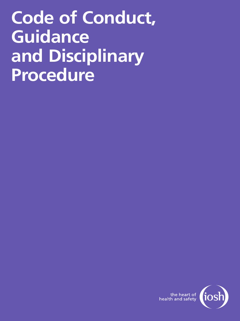 IOSH Professional Code of Conduct | PDF | Conflict Of Interest | Employment