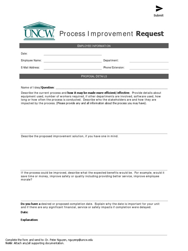 Process Improvement Form - English - 3 | PDF