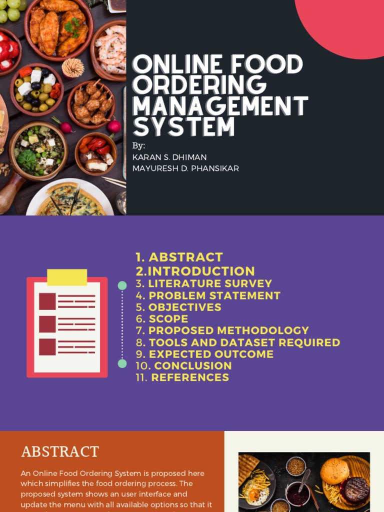 Online Food Ordering Management System | PDF | Php | World Wide Web