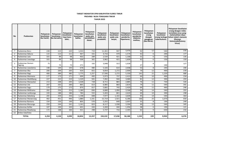 Target SPM Per PUSK | PDF