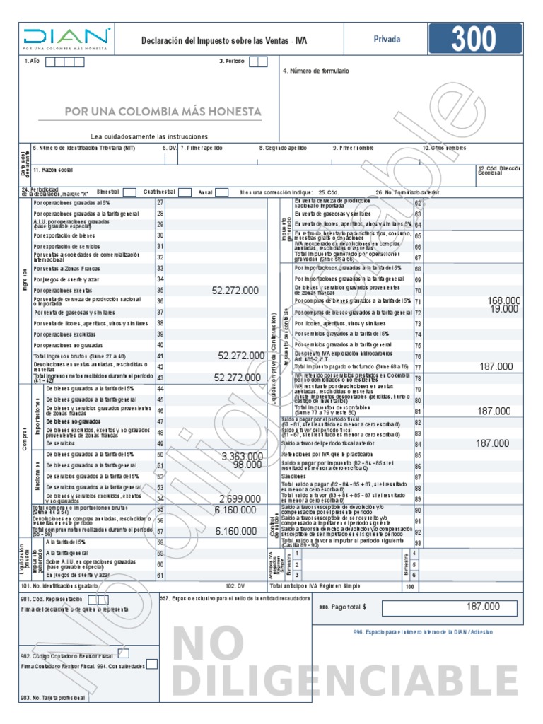 Envelope - Formulario 300 2023 DECLARACION IVA 7535983 Derlyalvarez1205 Gmail Com | Descargar ...