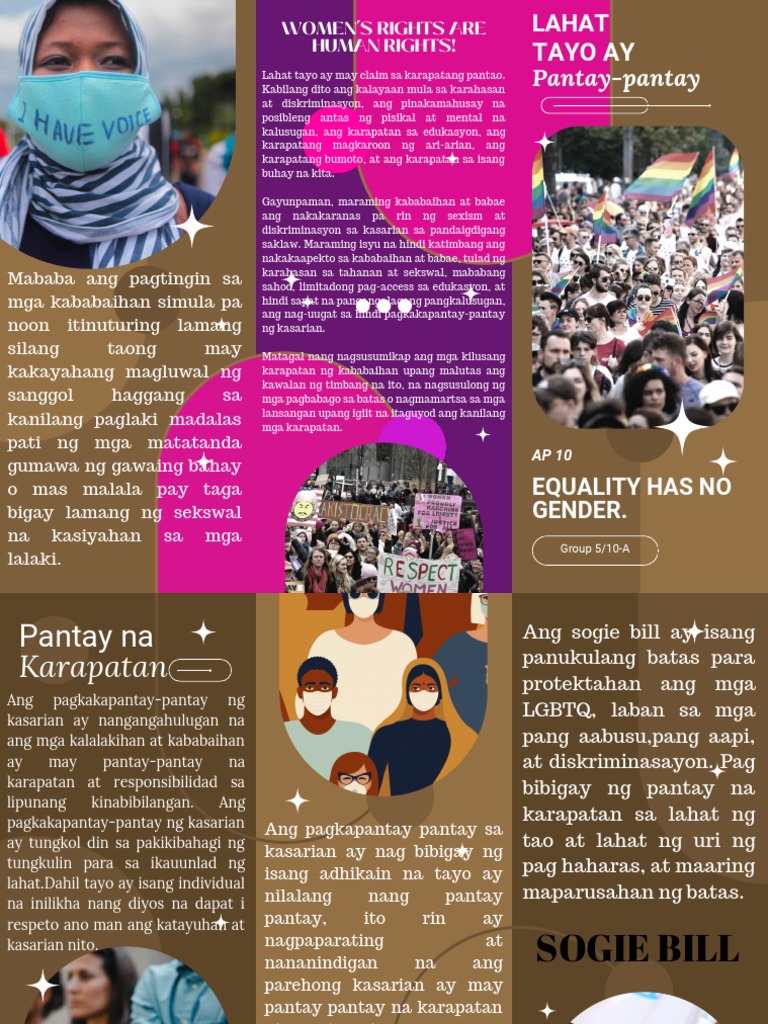 LGBT Equality and Women Equality Brochure | PDF