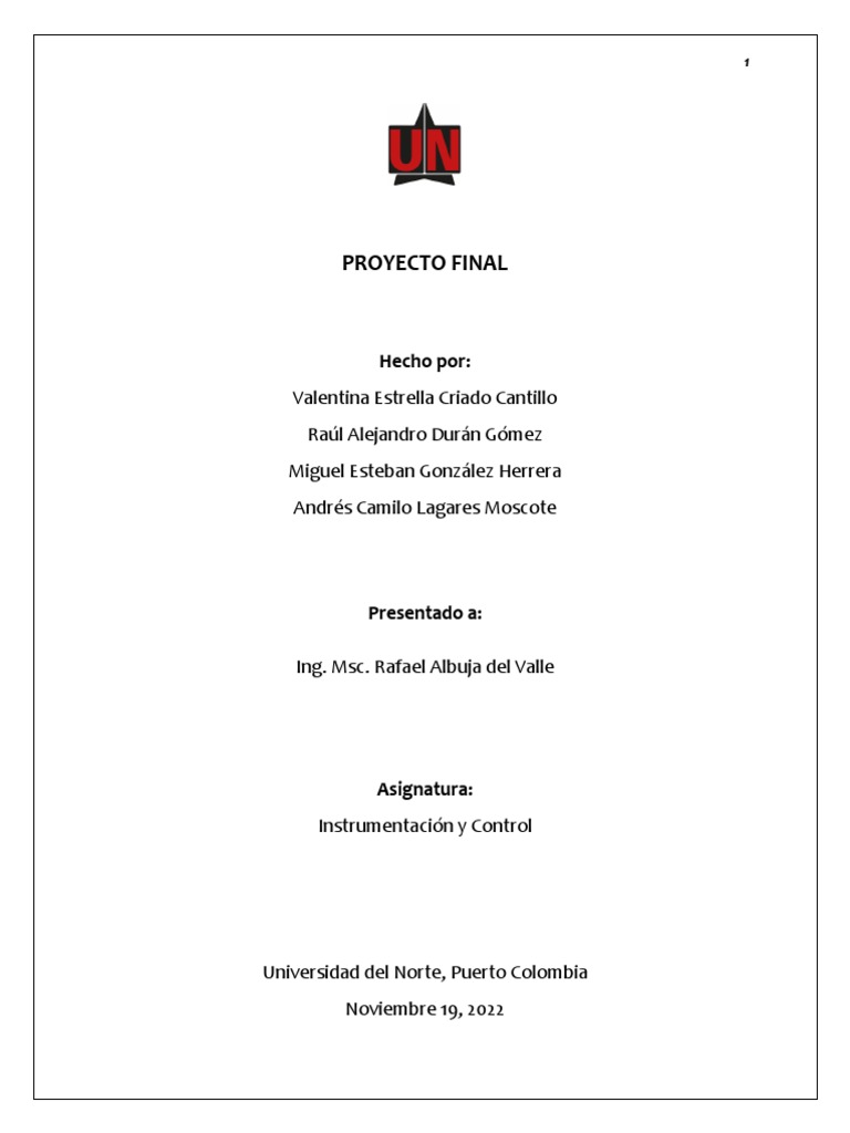 Proy Final Control | PDF