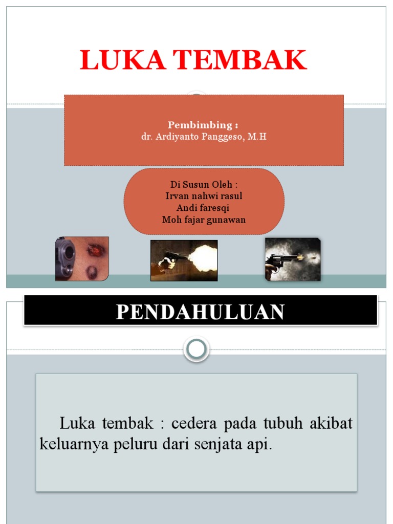 Luka Tembak DR Ardi. Forensik | PDF