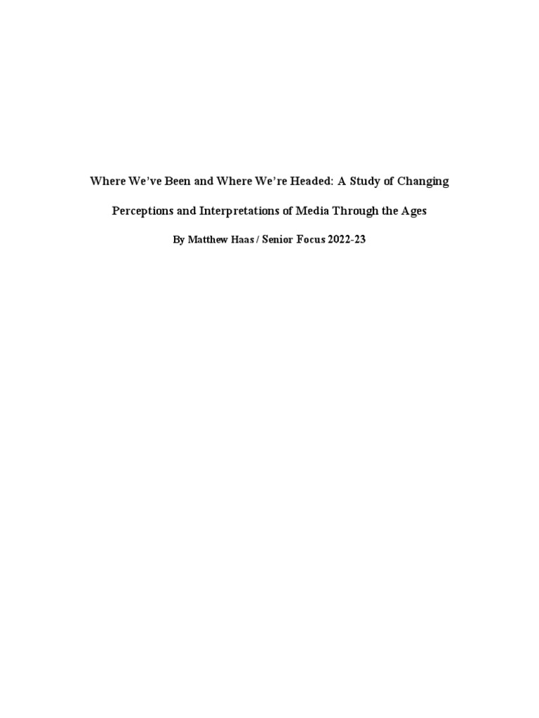 Final Focus Draft 1 | PDF | Communication