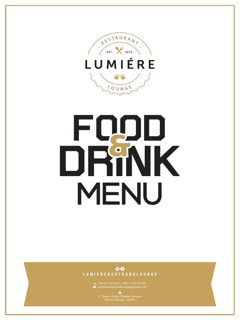 Menu Resto Lumiere Muara Bungo | PDF