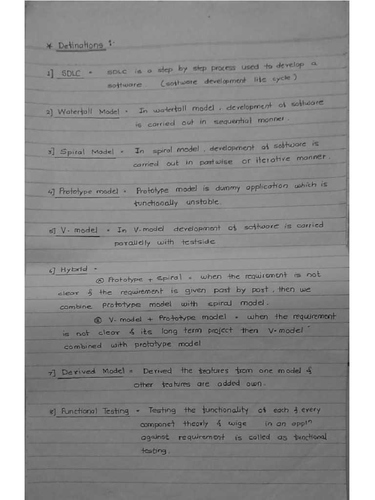 Manual Testing Notes | PDF