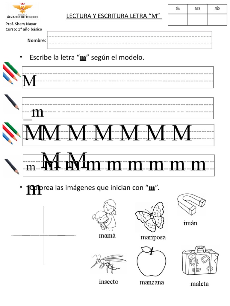 Escritura Letra M | PDF