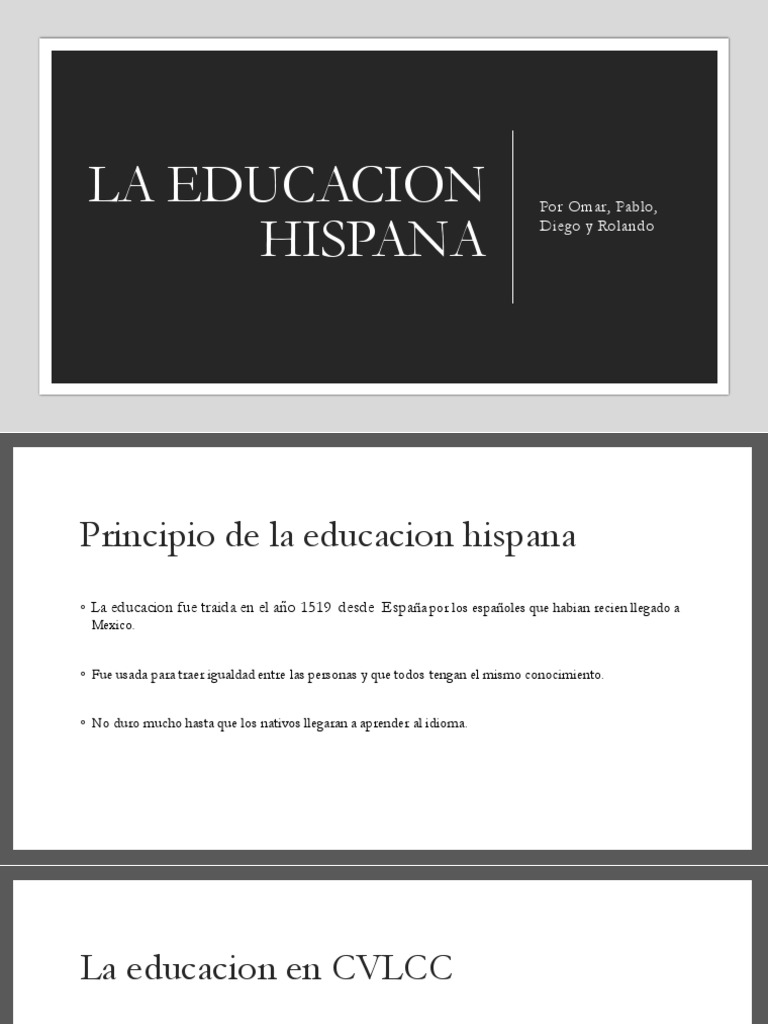 Educacion Hispana | PDF