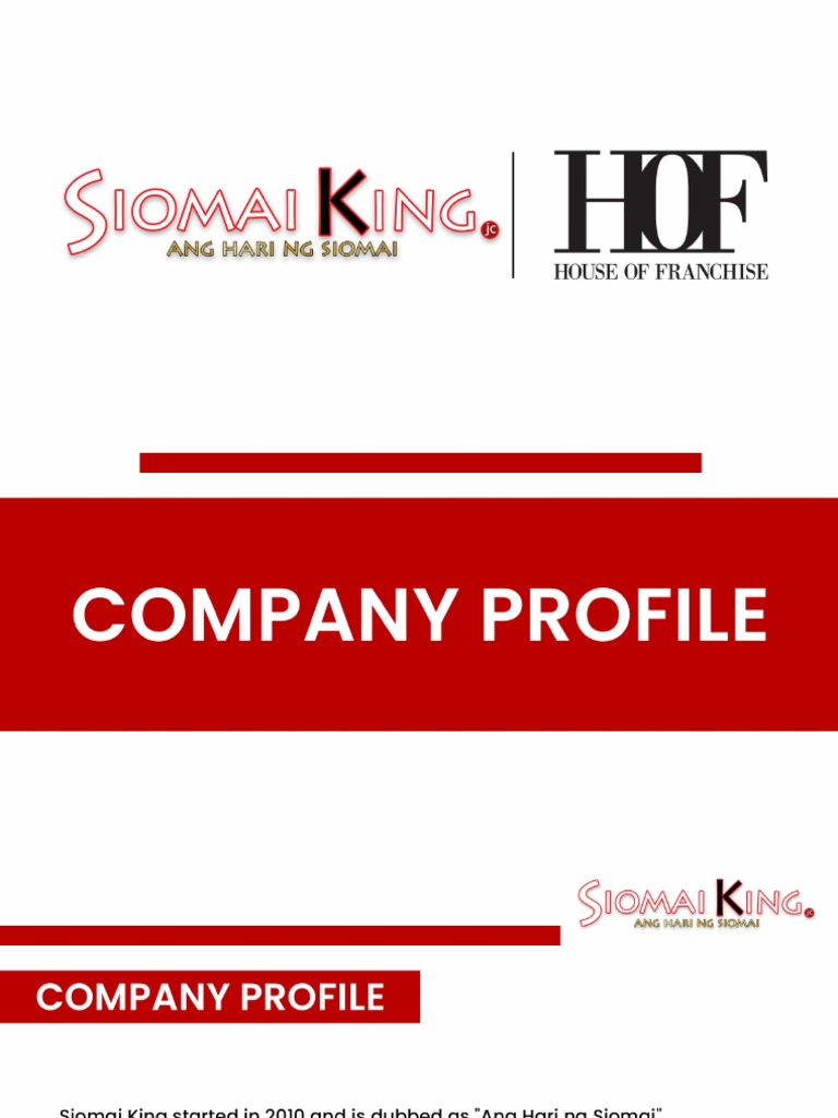 Siomai King Foodcart Presentation 2 | PDF