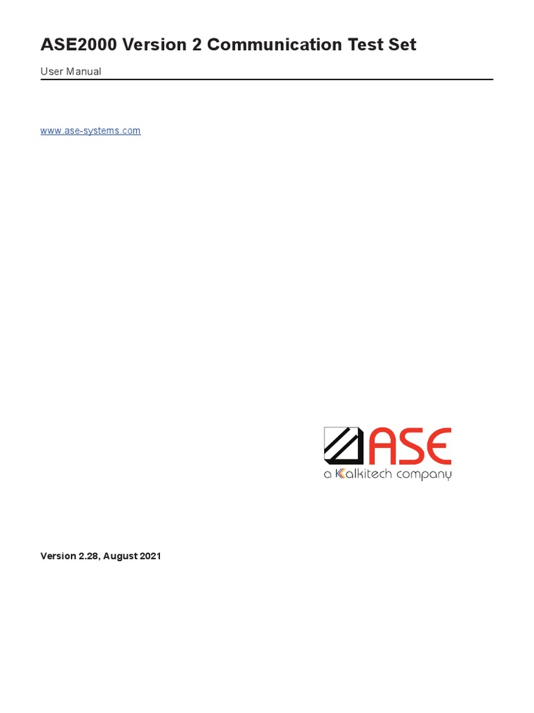Ase2000 V2.28 Um PDF | PDF | Microsoft Windows | Operating System