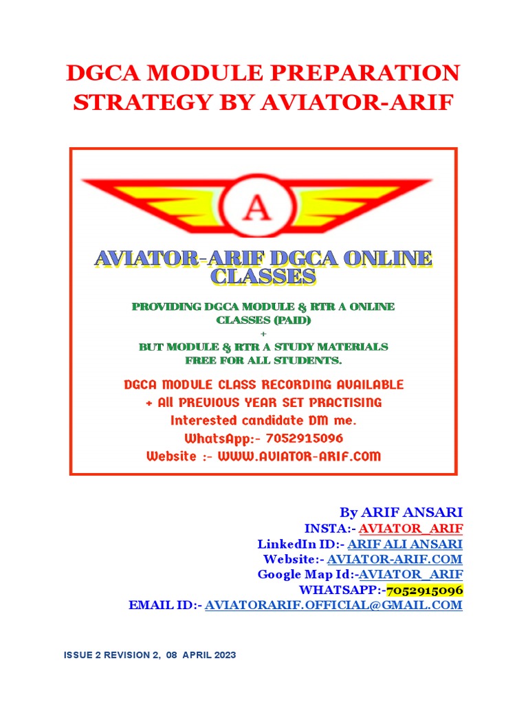 DGCA Module Preparation Strategies | PDF | Amplifier | Electronic ...