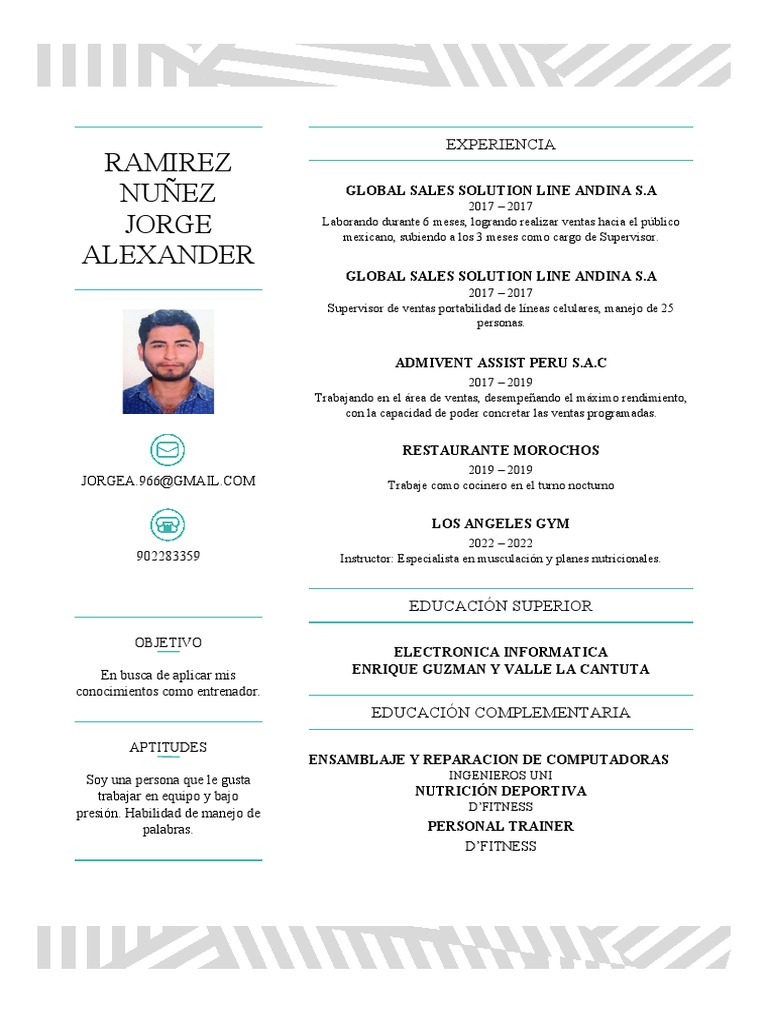 CV Jorge Ramirez | PDF