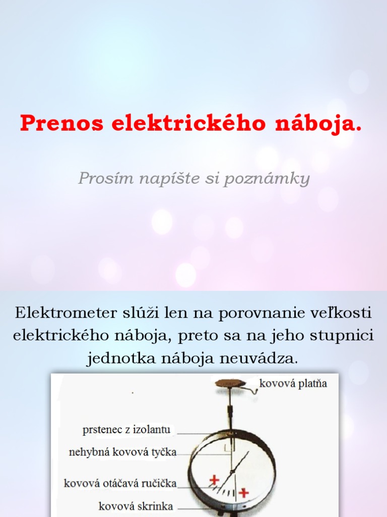 FYZ 9 Prenos - Elektrickeho - Naboja | PDF