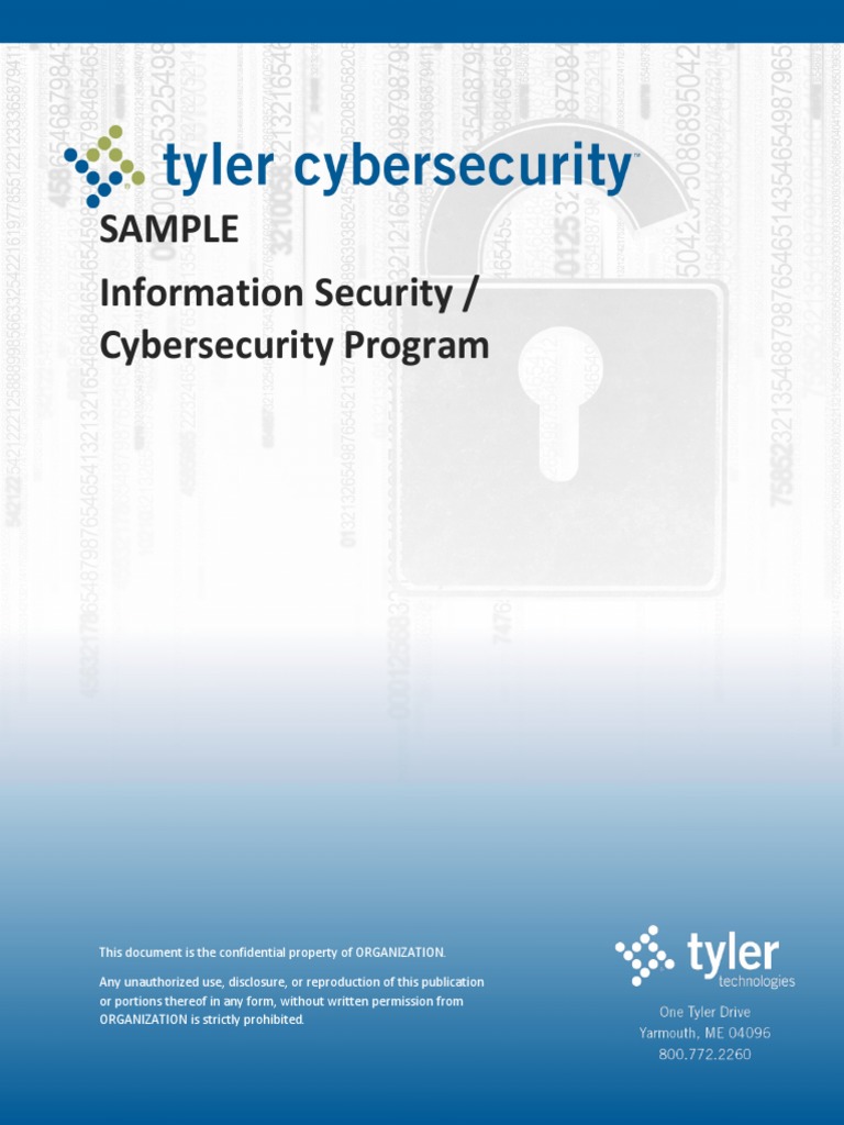Sample Information Security Program Pdf Pdf