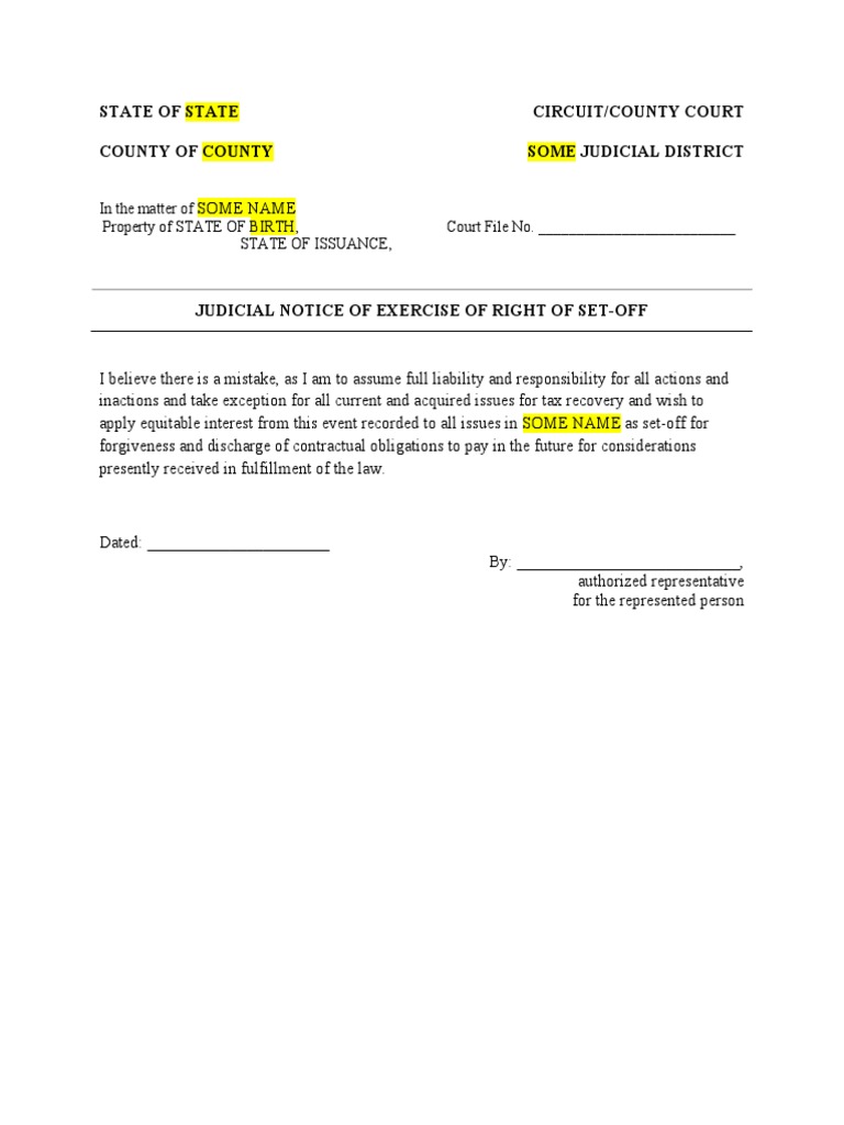 Equitable Right of Set-Off | PDF