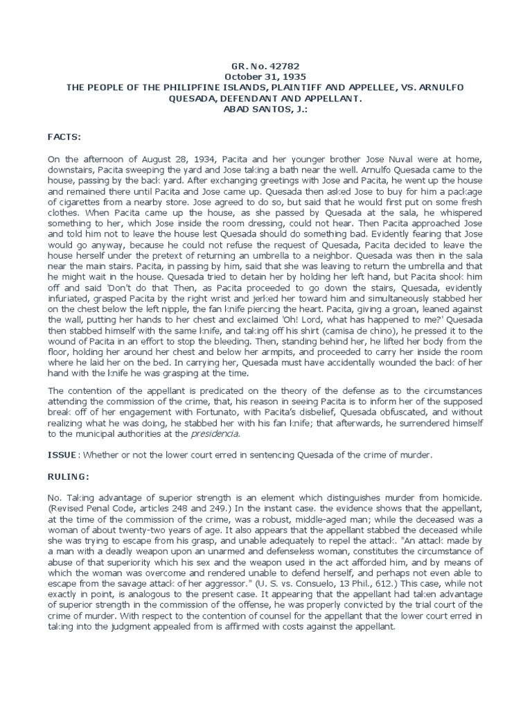 #47 - People vs. Quesada | PDF | Appeal | Justice