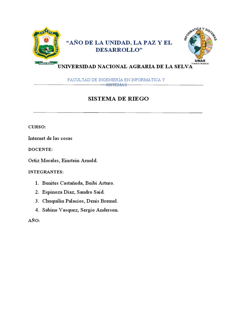 Sistema de Riego Automático con Arduino | PDF | Riego | Arduino