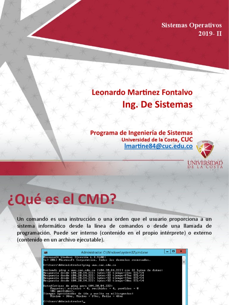 Comandos Internos y Externos | PDF | Dos | Archivo de computadora