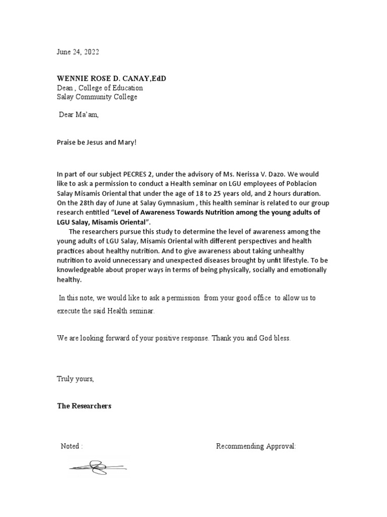 Letter of Request Final | PDF