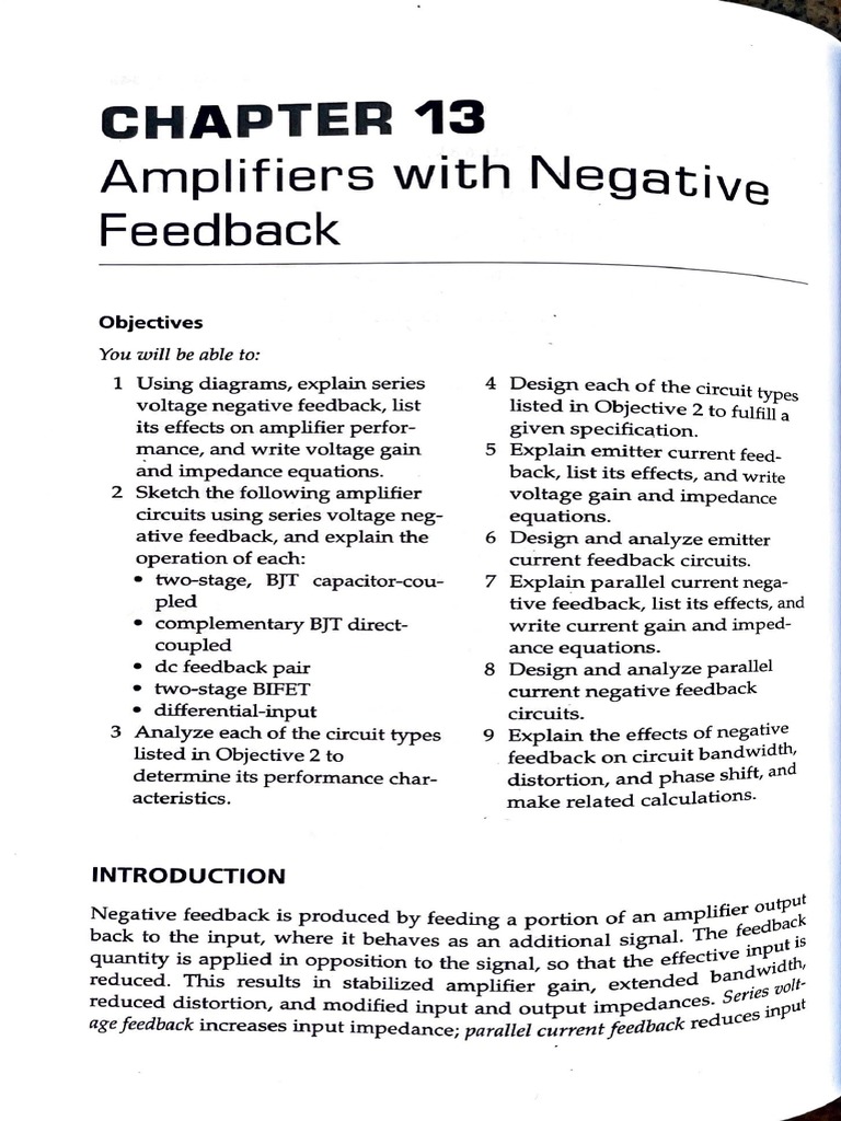 Feedback Amplifier | PDF