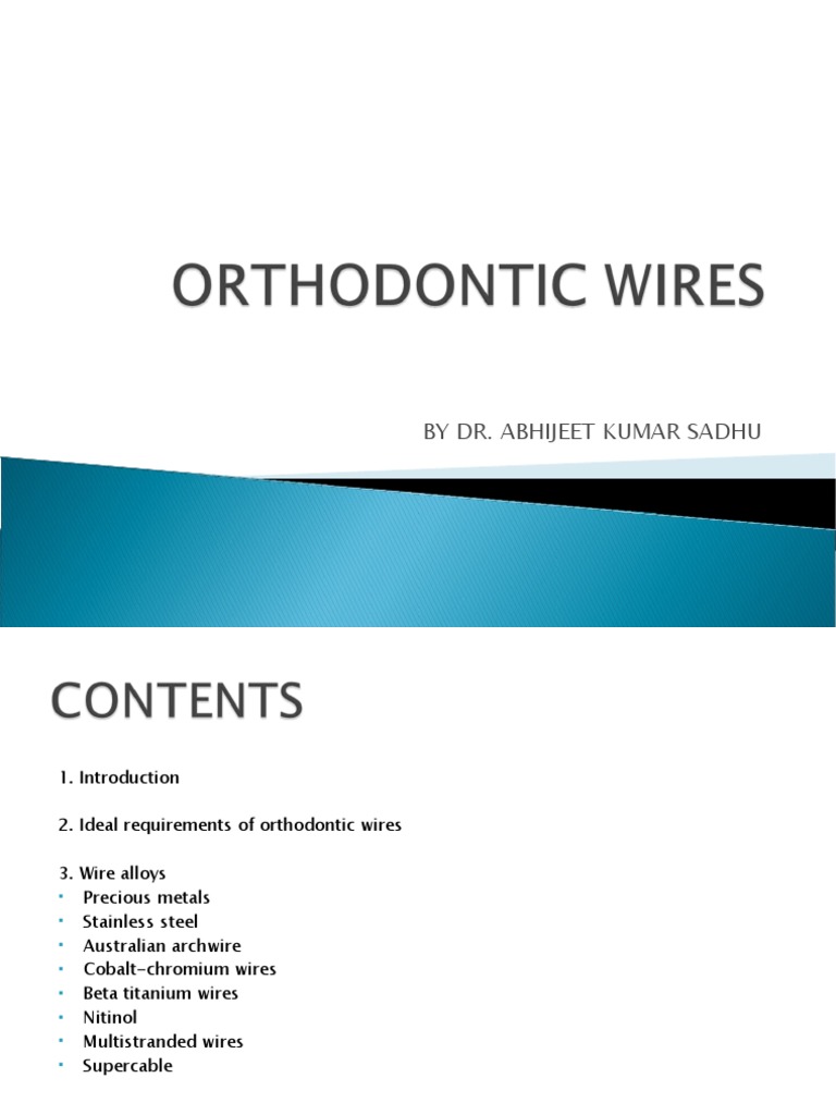 Orthodontic Wires | PDF | Physical Sciences | Civil Engineering