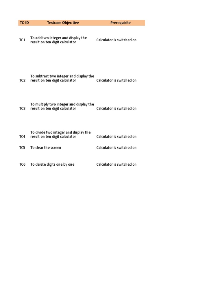 Calculator Test Cases and Results | PDF | Computer Engineering ...