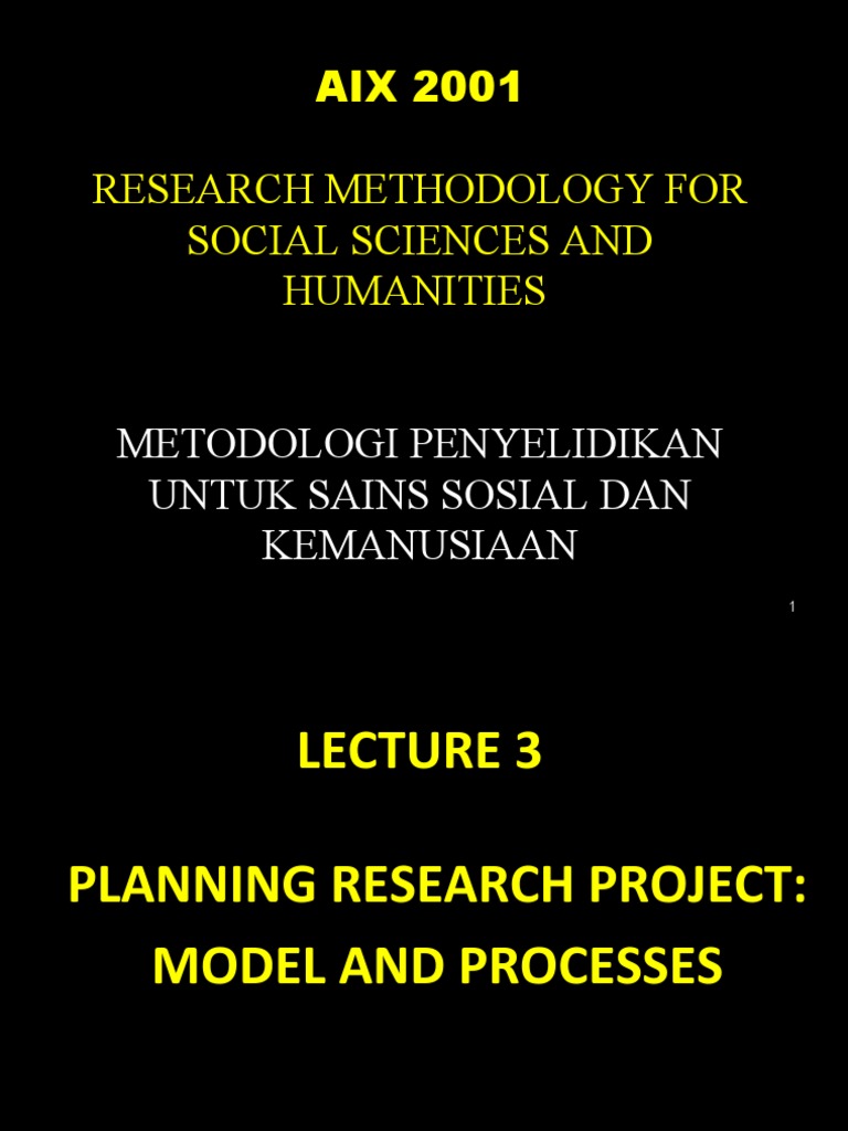 Lec 4 Planning Research Project (6) | PDF | Methodology | Evaluation