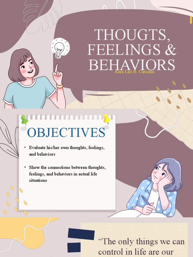 Interconnections of Thoughts, Feelings, Behaviors | PDF | Career ...